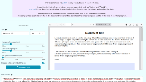 PDF Generator Template | Appsmith Community Portal